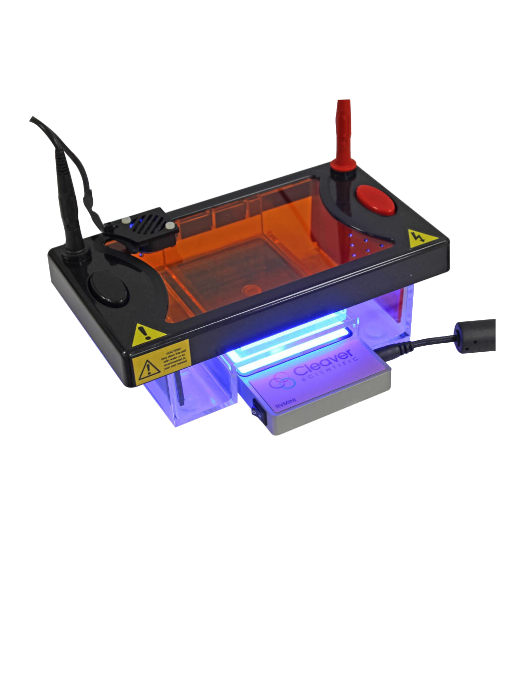 runVIEW Mini with multiSUB MINI DUO | מתקן אלקטרופורזה אופקי LED להרצת ג'ל DNA/RNA- Yarden Biotec